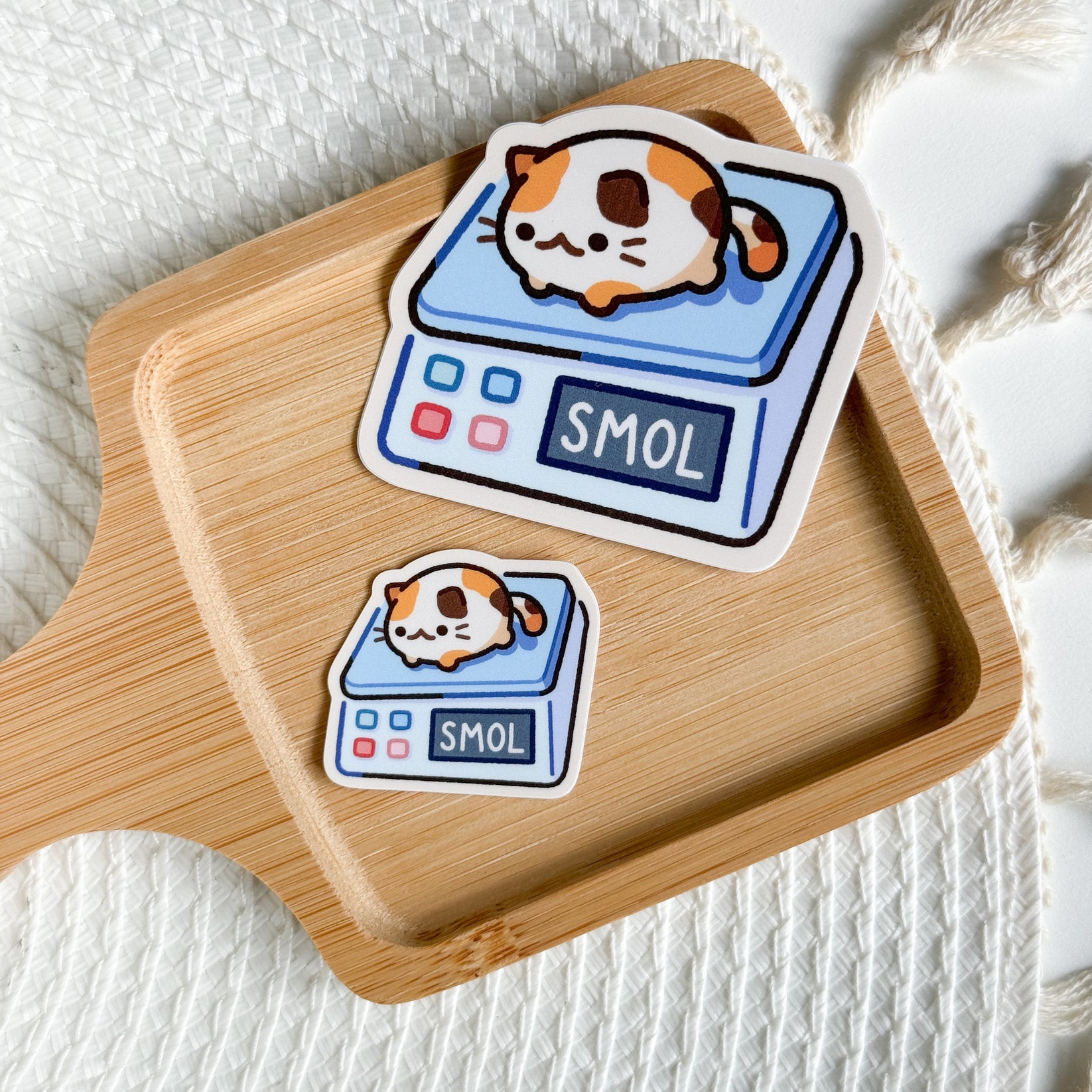 Smol Cat Mini Matte Sticker – Pigeon Crafts