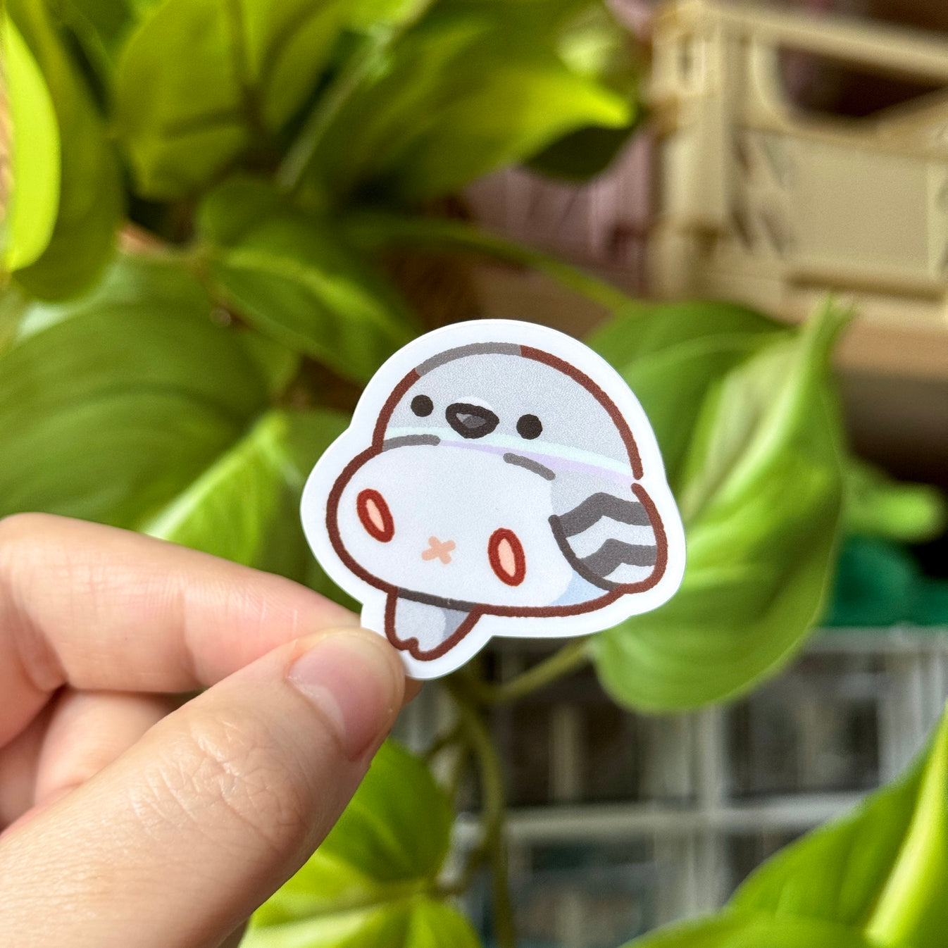 Chonky Pigeon Mini Matte Sticker – Pigeon Crafts