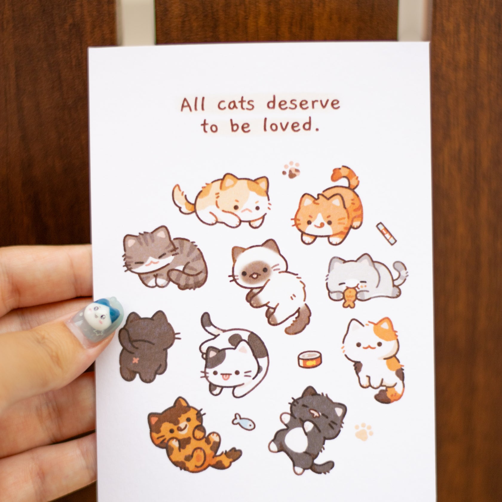 "All Cats Deserve to be Loved" Art Print – Pigeoncrafts